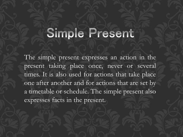 Present simple | PPTX