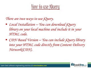 jQuery | PPT