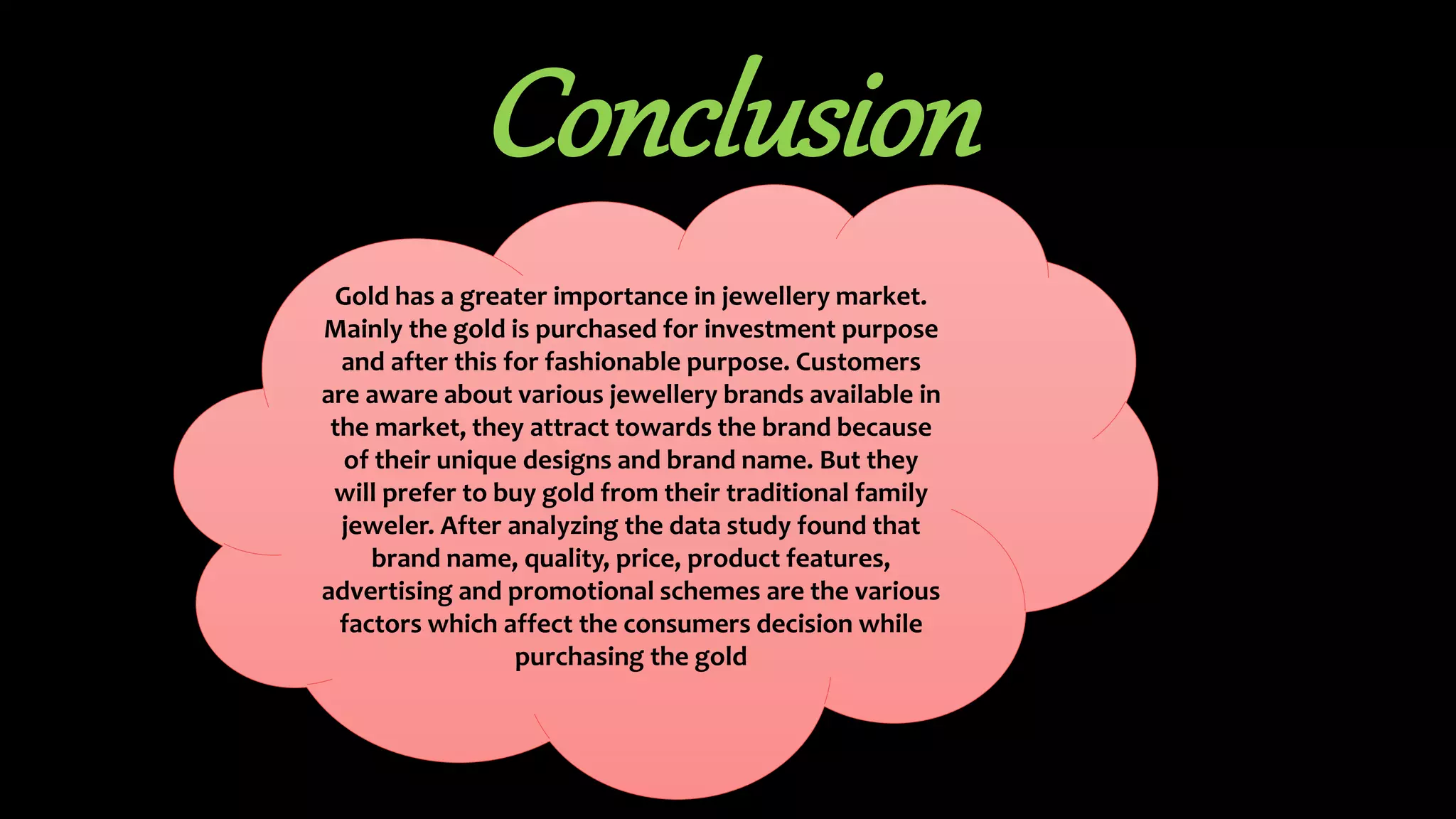Research on Consumer behaviour towards Gold Jewelry | PPTX