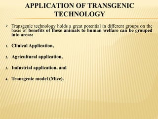 Transgenic technology | PPT