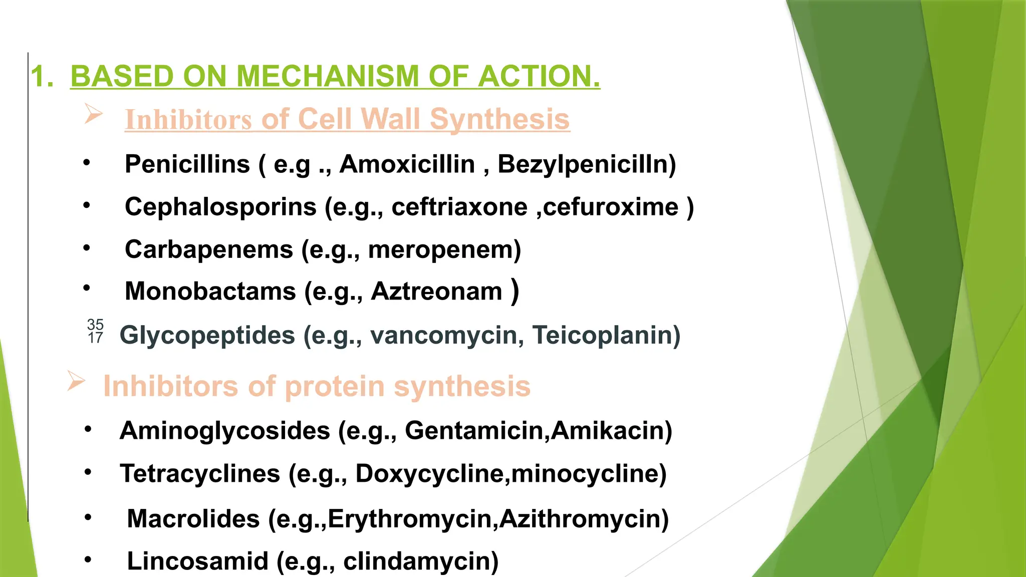 Antibiotics: Classification, Mechanism of Action, Therapeutic Uses ...