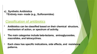 Antibiotics: Classification, Mechanism of Action, Therapeutic Uses ...