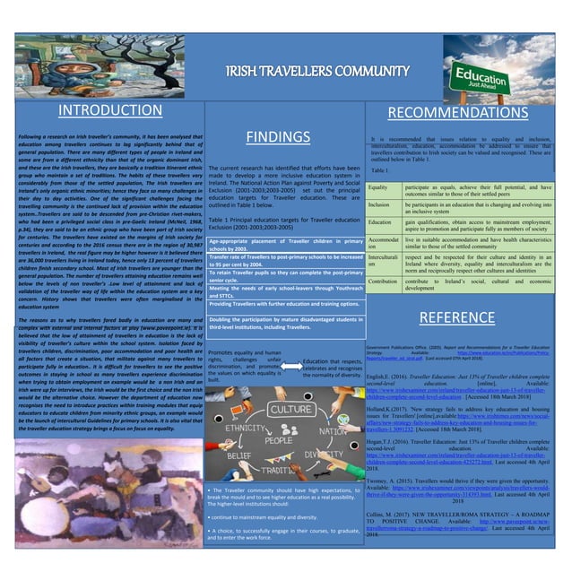 IRISH TRAVELERS COMMUNITY | PDF