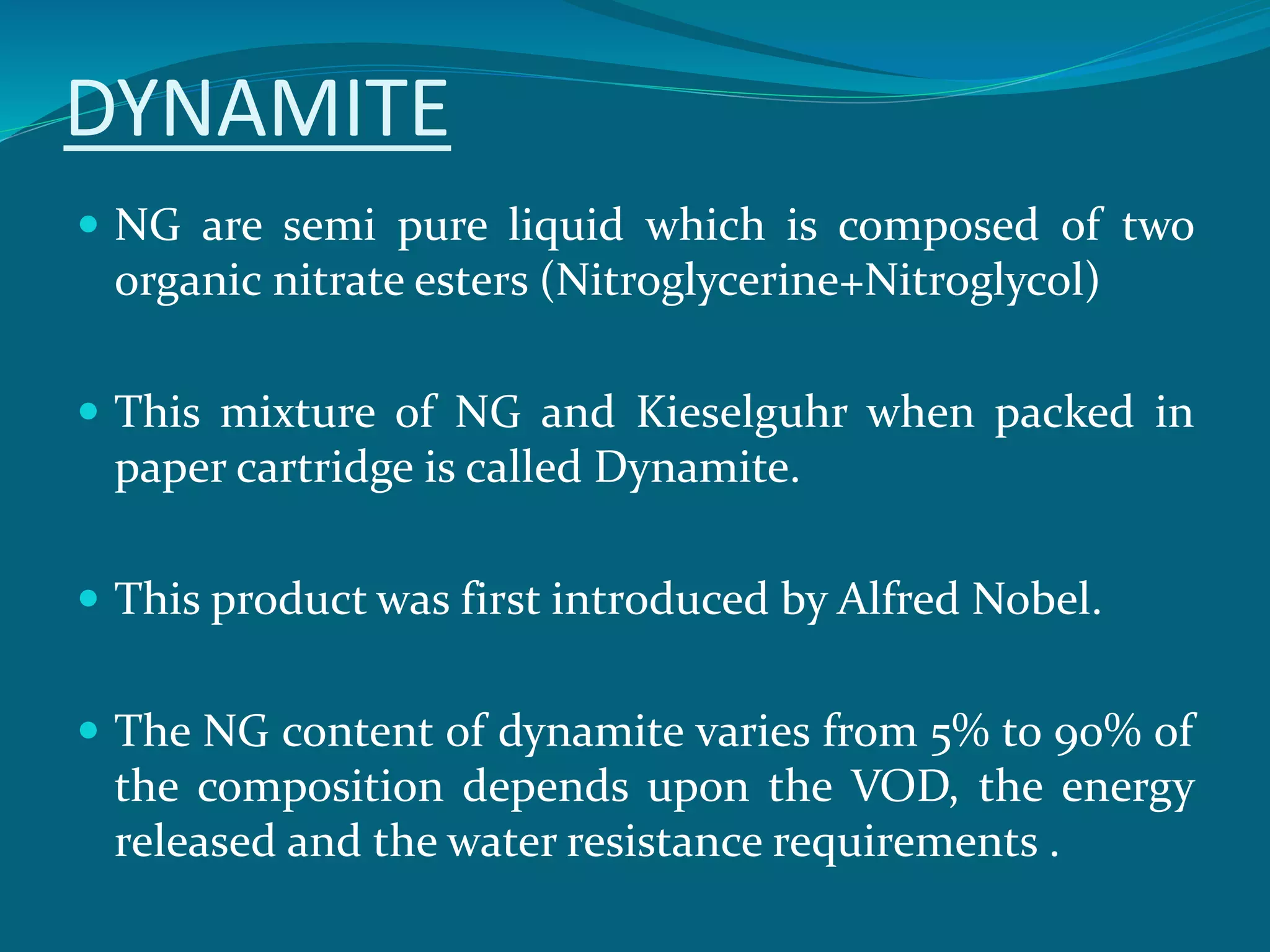 Explosive products ppt | PPTX