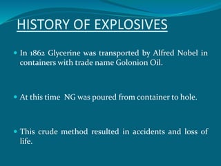 Explosive products ppt | PPTX