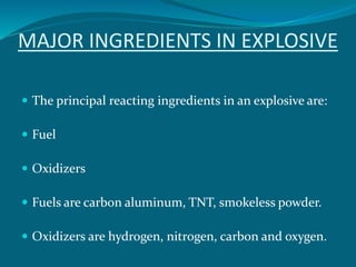 Explosive products ppt | PPTX