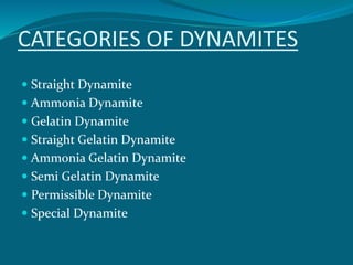 Explosive products ppt | PPTX