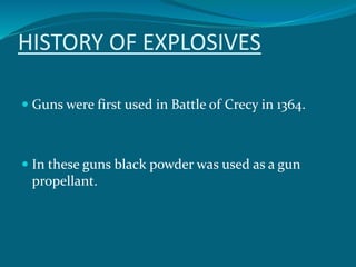 Explosive products ppt | PPTX
