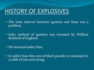 Explosive products ppt | PPTX