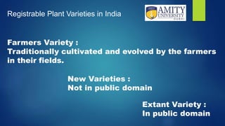 Presntation of plant varieties (vamsi) | PPT