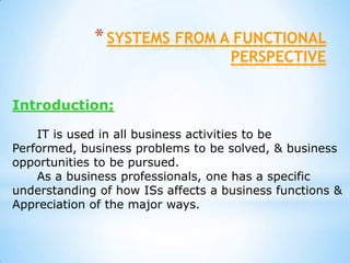Presntatn on applications of mis | PPTX