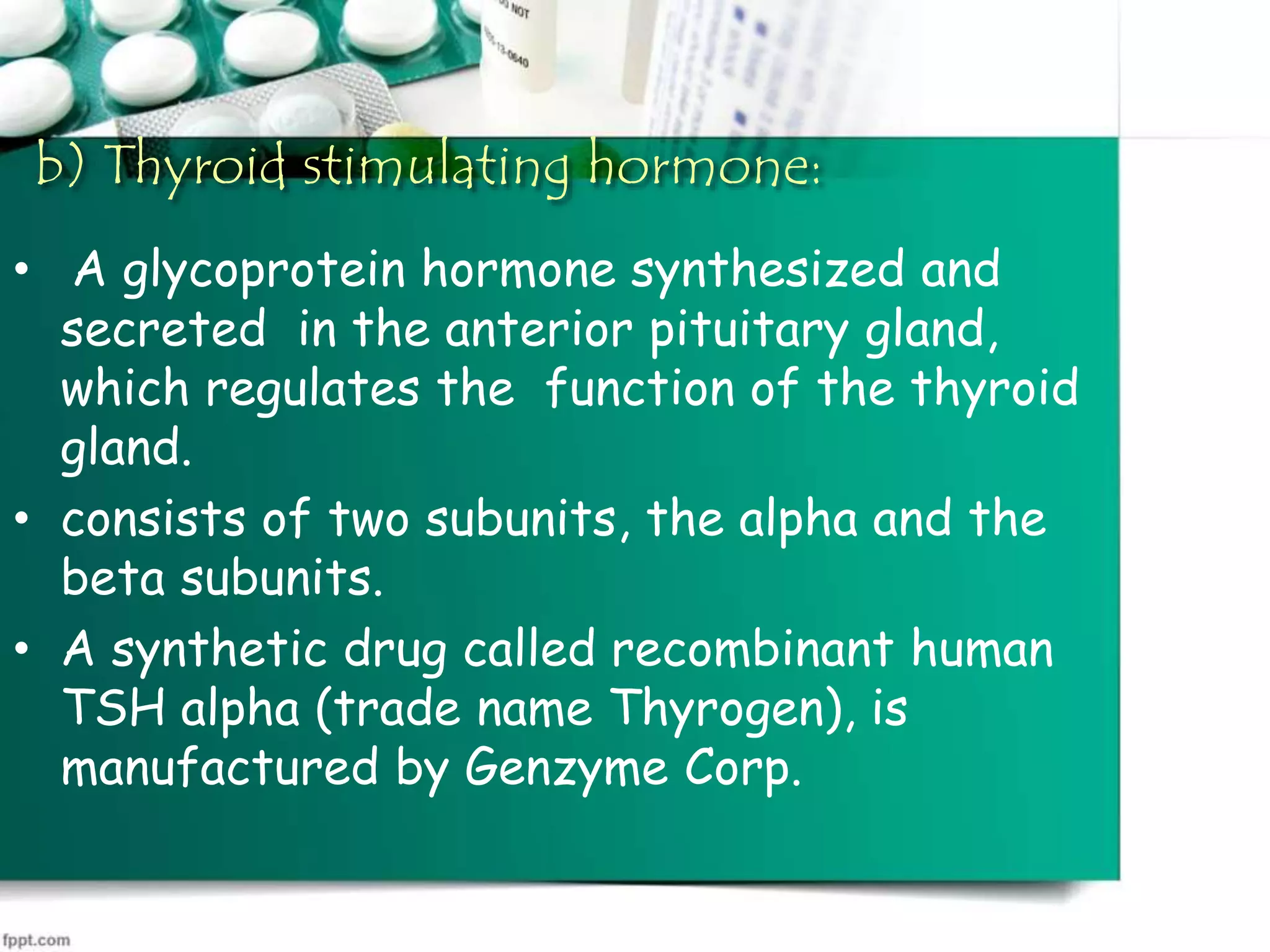 Production of harmones. | PPTX