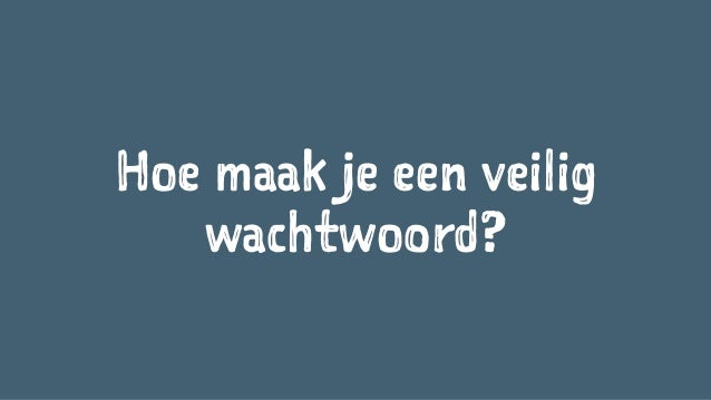 De noodzaak van sterke wachtwoorden