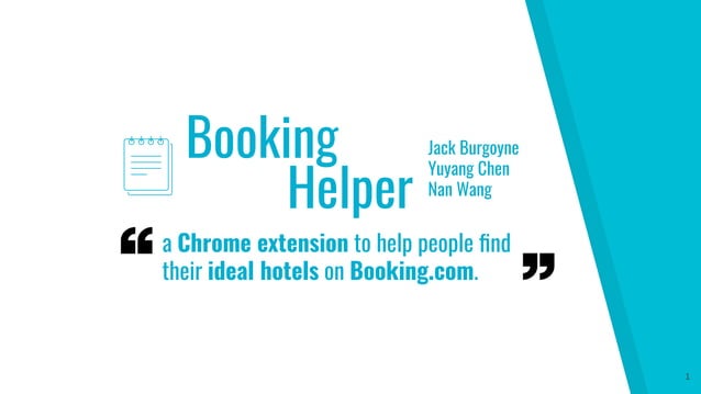 Preso #5 booking helper | PPT