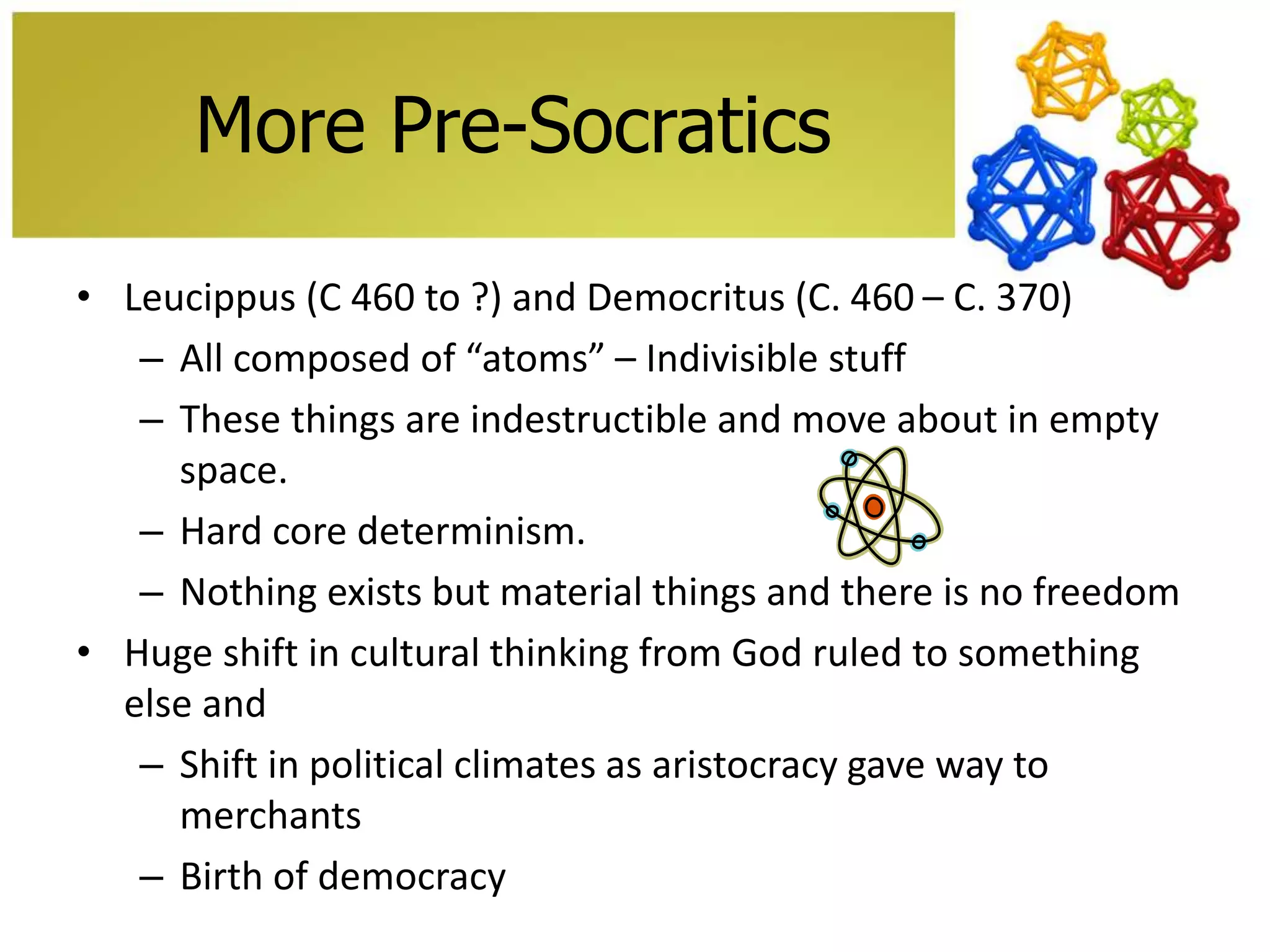 Pre socratic, socrates, plato | PPTX