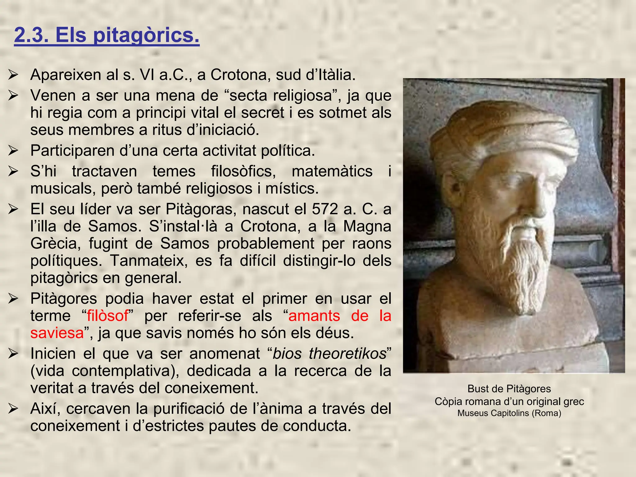 Presocràtics una presentació de molt alta calitat | PPTX