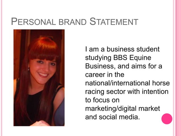 Mn319 Personal Brand Presentation NiamhN | PPT