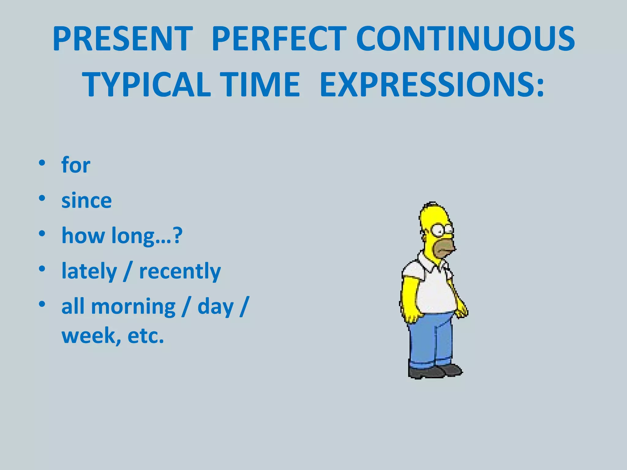 Pres perf simp vs pres perf cont | PPT