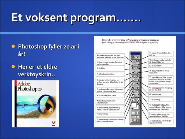 Presentasjon Photoshop 010310 | PPT