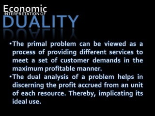 Duality in Linear Programming | PPTX