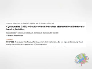 Presbyopia ( Part 1 / lenticular approach )..Types of MFIOL | PPTX ...