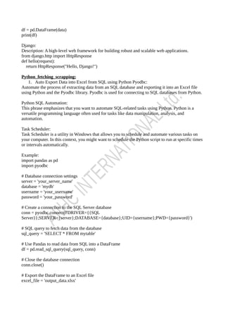 Pres_python_talakhoury_26_09_2023.pdf | Databases | Computer Software and Applications