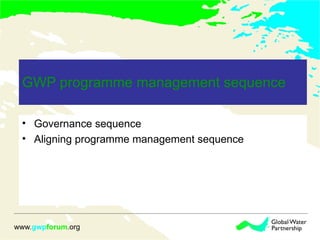 GWP Programme Management presentation | PPT