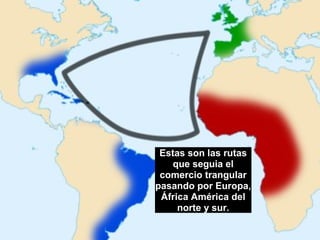 Mapa De Comercio Triangular En Blanco