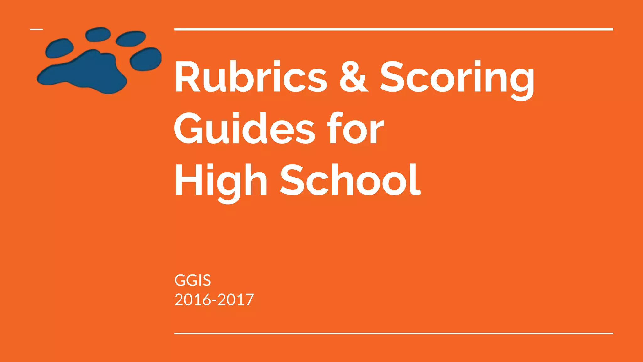 Rubrics and scoring guides for high school student writing | PPT