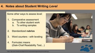 Rubrics and scoring guides for high school student writing | PPT