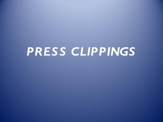 Press Clippings | PPT
