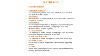 press Tool Basic information for enggeierng | PPT