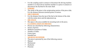 press Tool Basic information for enggeierng | PPT