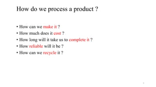 Process planning with an example | PPTX