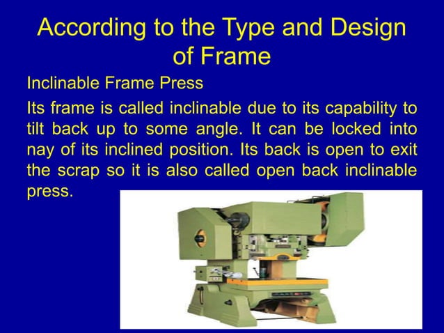 Classification and Types of Press | PPTX