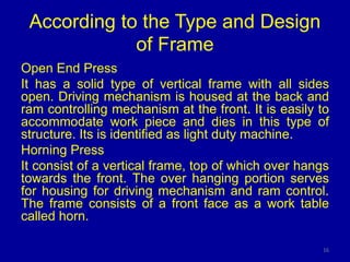 Classification and Types of Press | PPTX