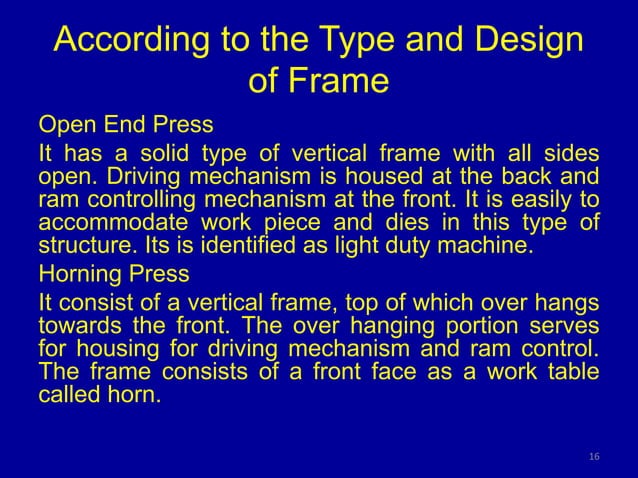 Classification and Types of Press | PPTX