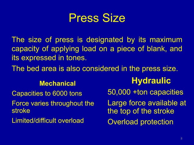 Classification and Types of Press | PPTX
