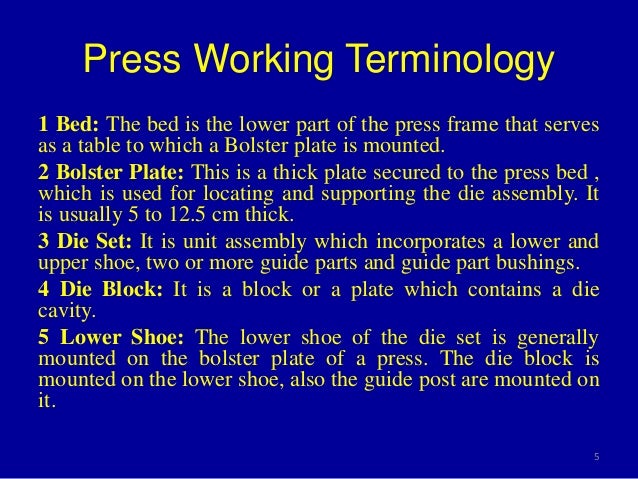 Classification and Types of Press