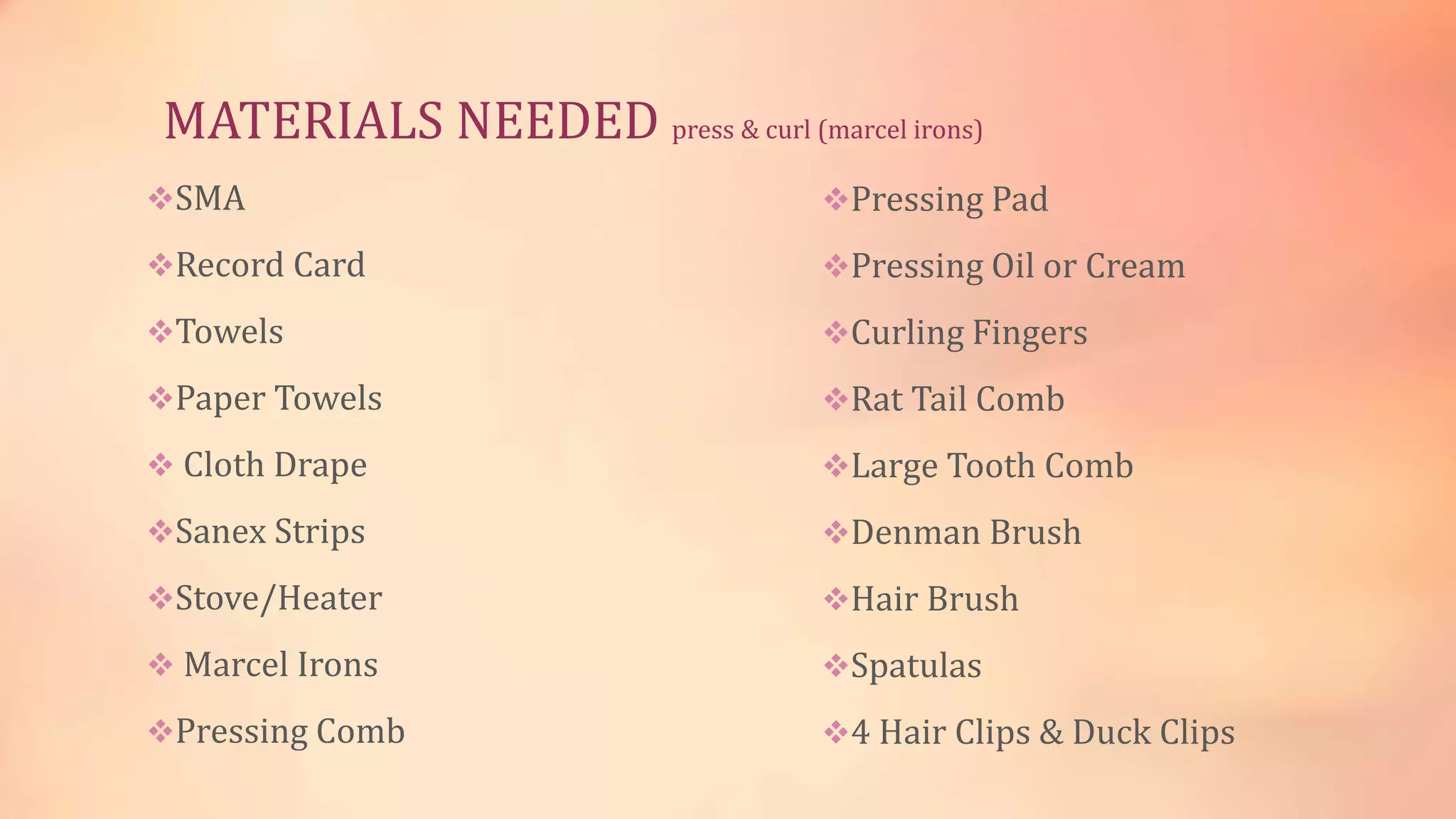 Press and Curl Practical | PPTX