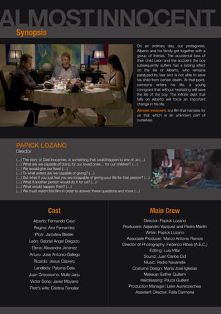 Pressbook "Almost innocent" | PDF | Television | Entertainment