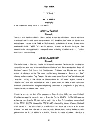 Pressbook fish tank | PDF | Movies | Entertainment