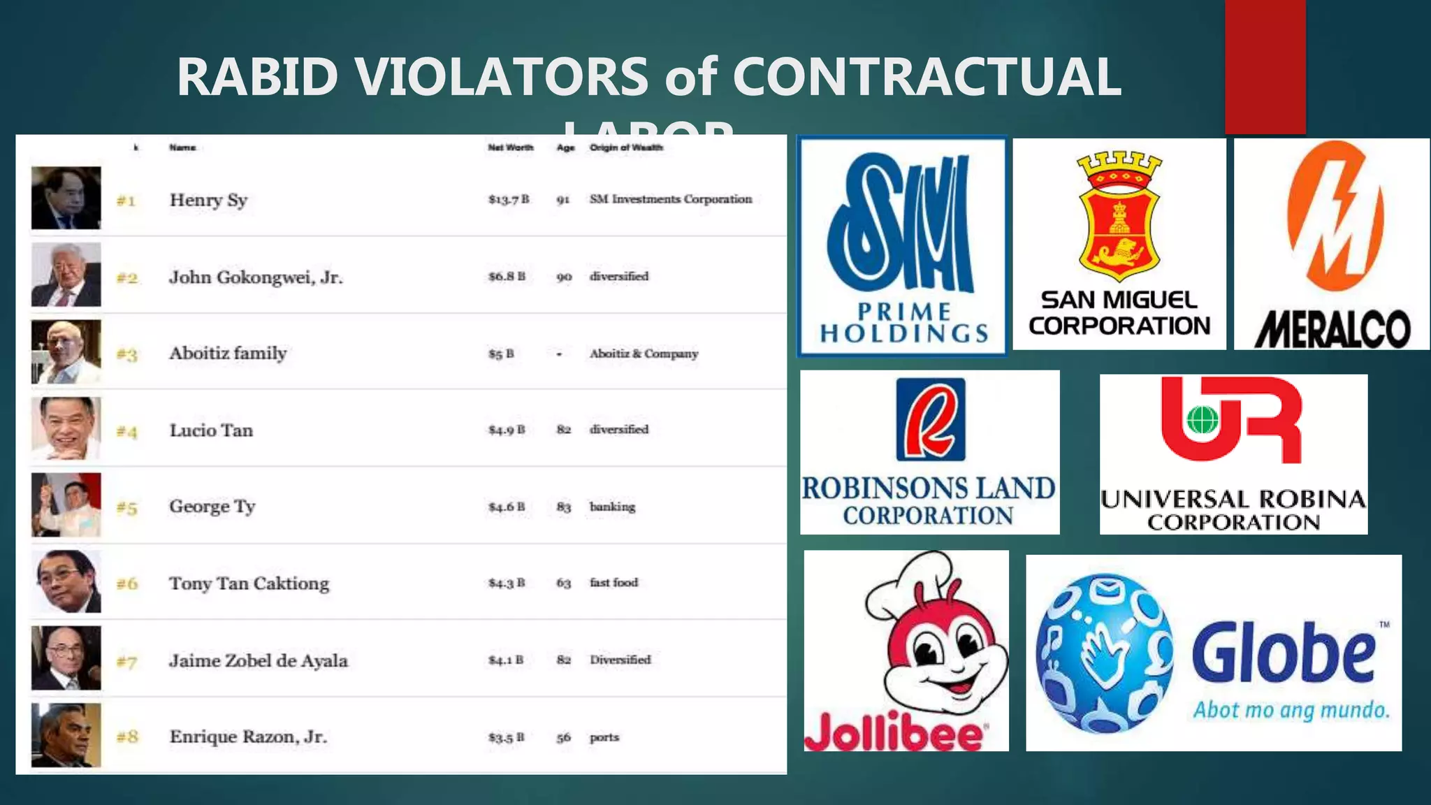 Labor Contractualization Presscon visual presentation | PPTX