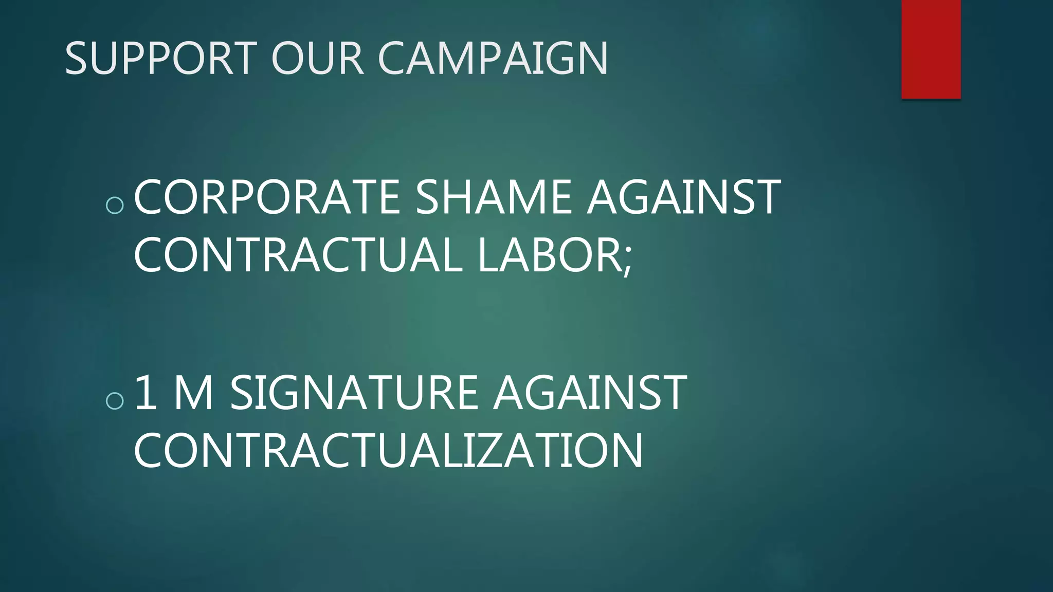 Labor Contractualization Presscon visual presentation | PPTX