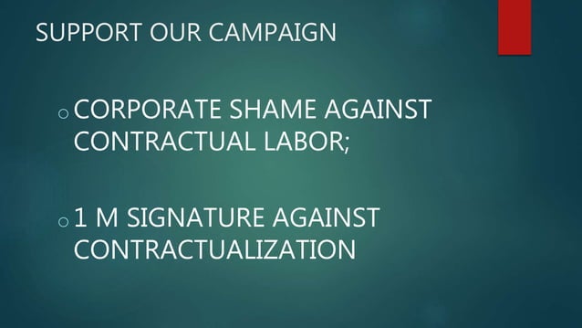 Labor Contractualization Presscon visual presentation | PPTX