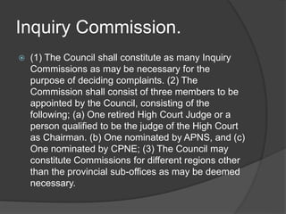 Press Council of Pakistan Ordinance 2002 and its Code of Ethics | PPT