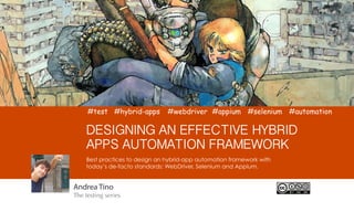 Designing an effective hybrid apps automation framework | PDF