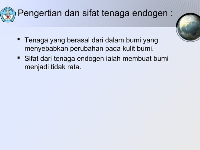 Pressent tebaga-endogen | PPT