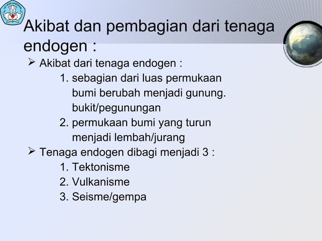 Pressent tebaga-endogen | PPT