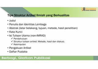 Pengembangan Mutu Jurnal Nasional Menuju Terakreditasi | PDF